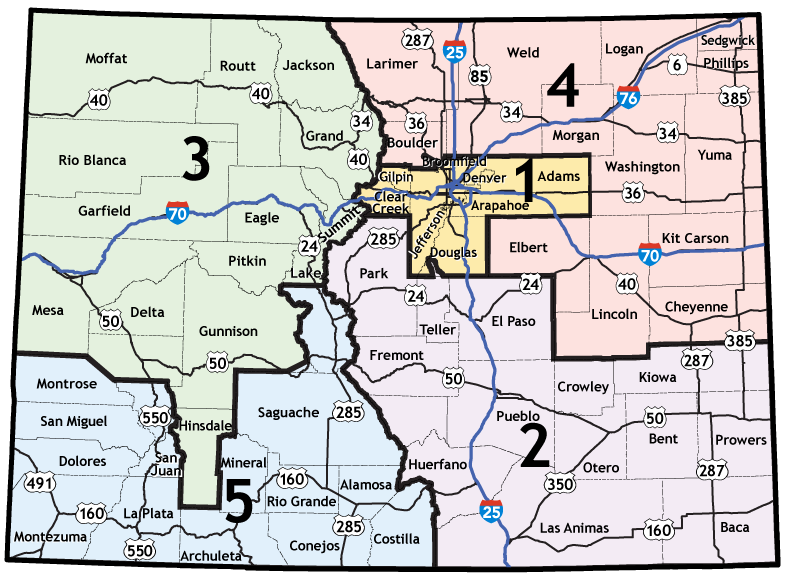 Final Region Boundary Map — Colorado Department of Transportation