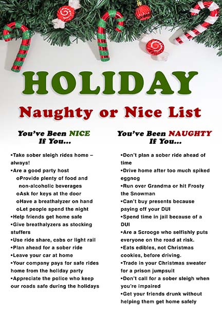 Naughty or Nice List — Colorado Department of Transportation
