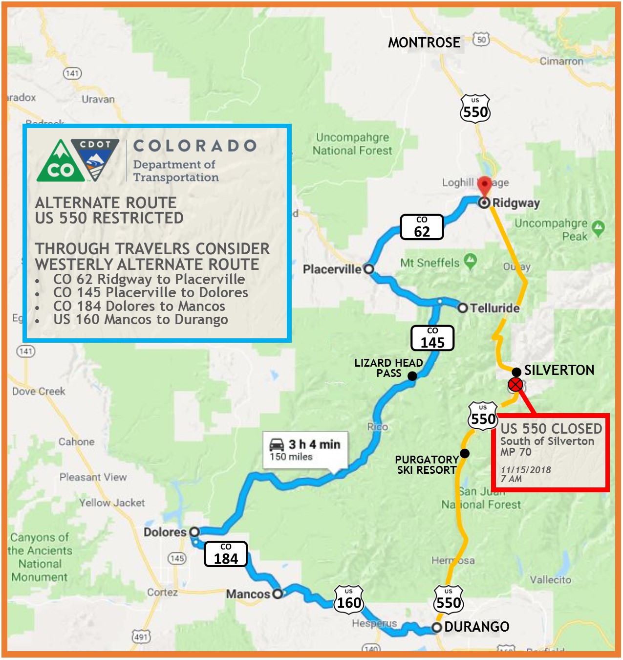 US 550 Alternate Route.jpg — Colorado Department of Transportation