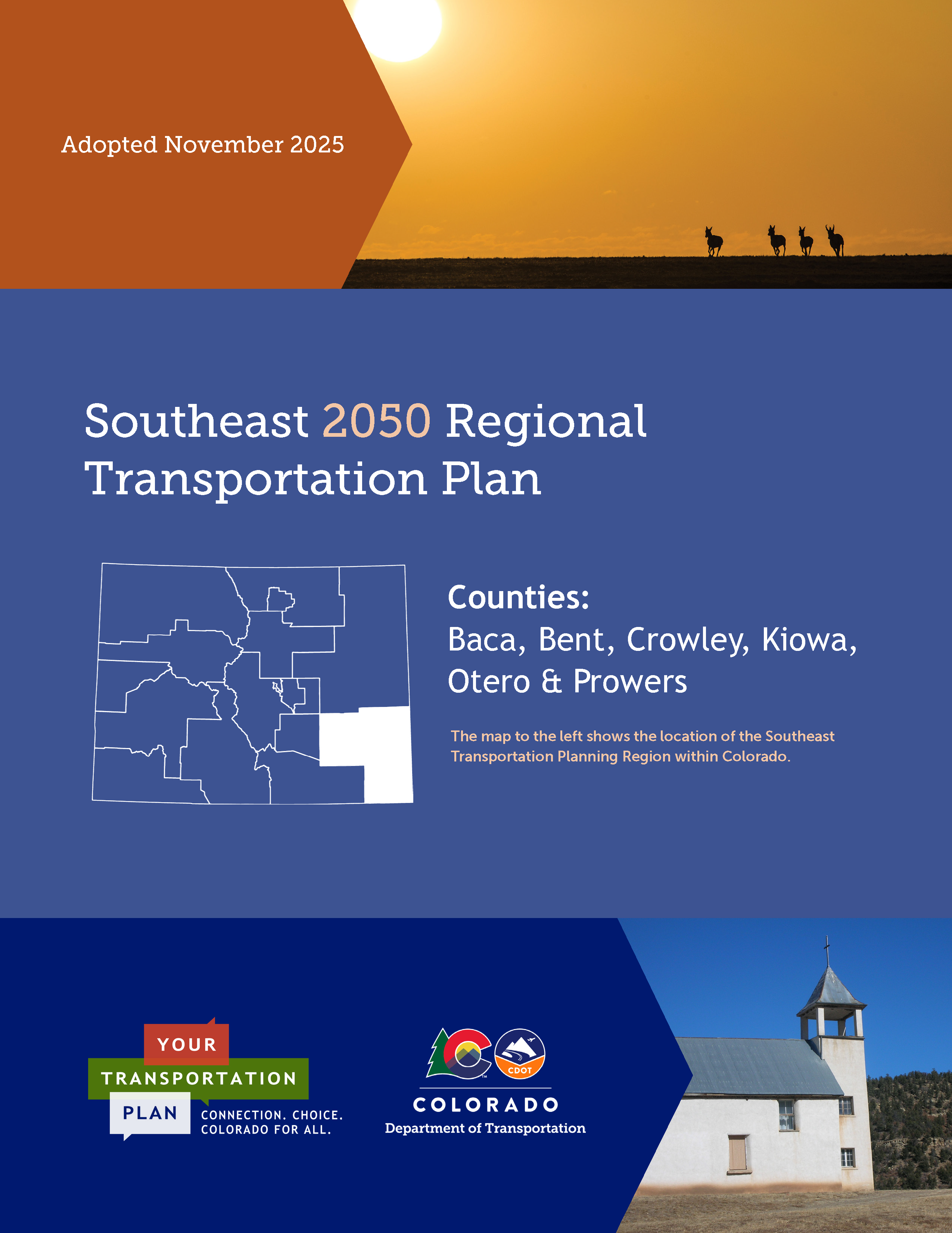 2050 Southeast Regional Transportation Plan Cover — Colorado Department ...
