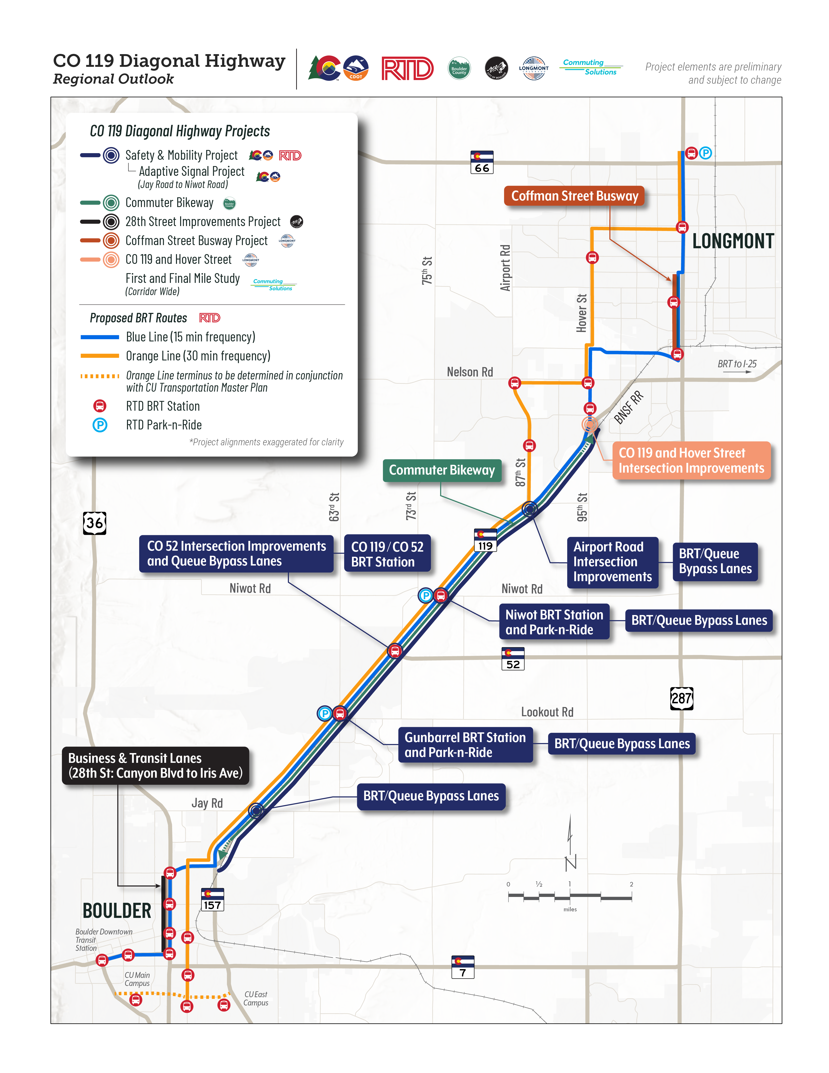CO 119 Corridor Projects Map.png — Colorado Department of Transportation