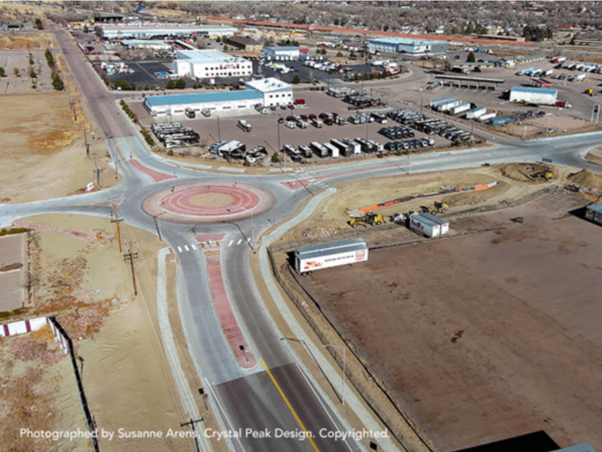 Charter Oak Ranch Road newly constructed roundabout.png — Colorado ...