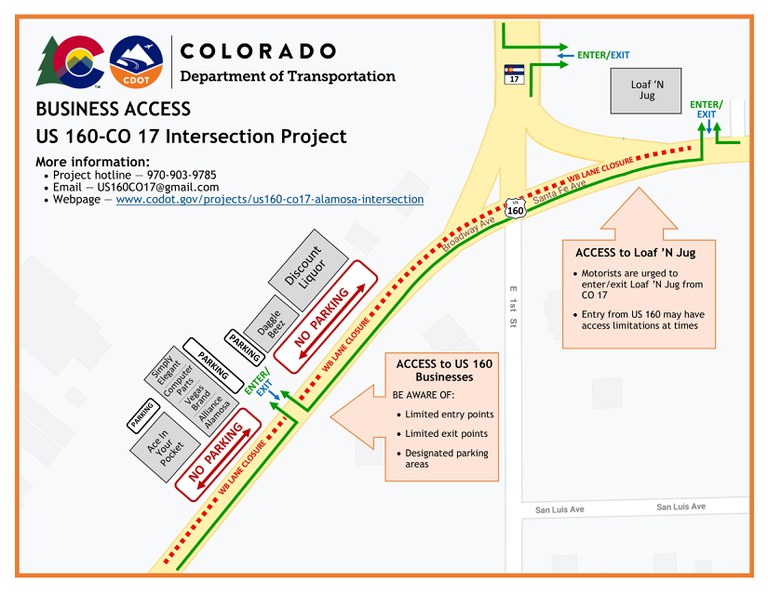 us160map revised.jpg — Colorado Department of Transportation