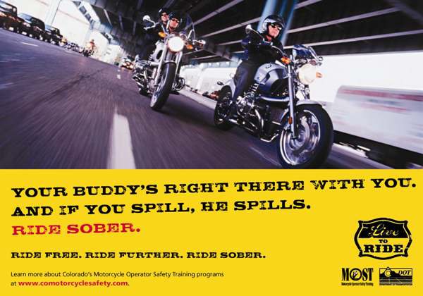 Ride Sober Buddy Ad — Colorado Department of Transportation
