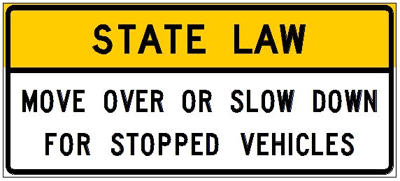 R52-6a State Law - Move Over Or Slow Down For Stopped Emergency And ...