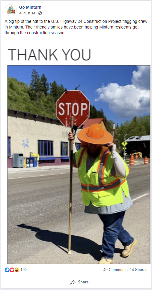 Tip of the Hat — Colorado Department of Transportation